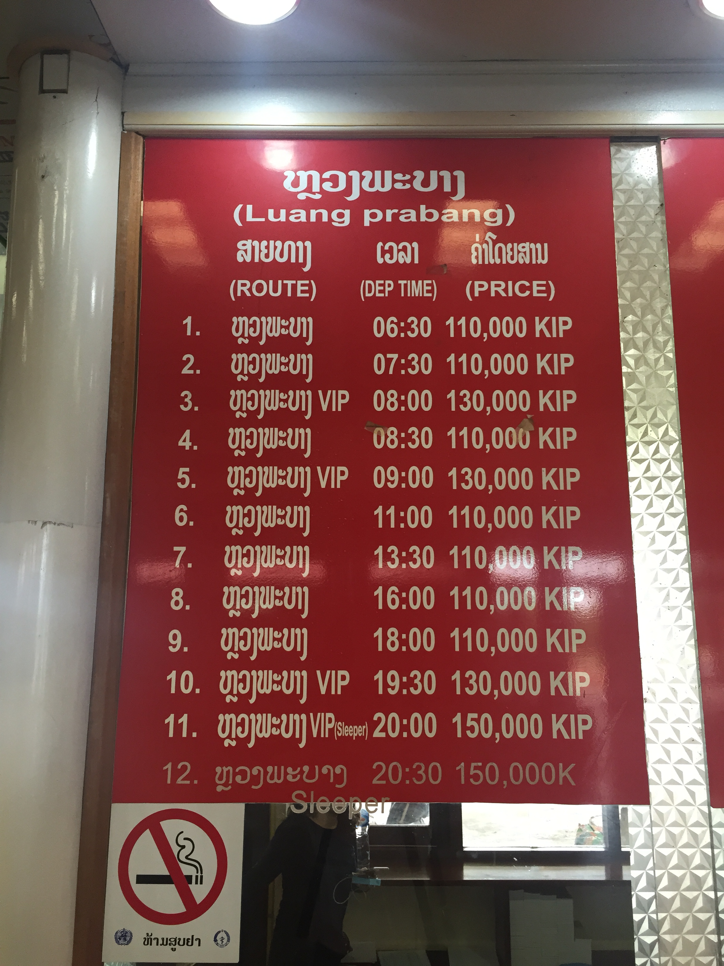 Travel Review: Taking the bus from Vientiane to Luang Prabang, Laos ...